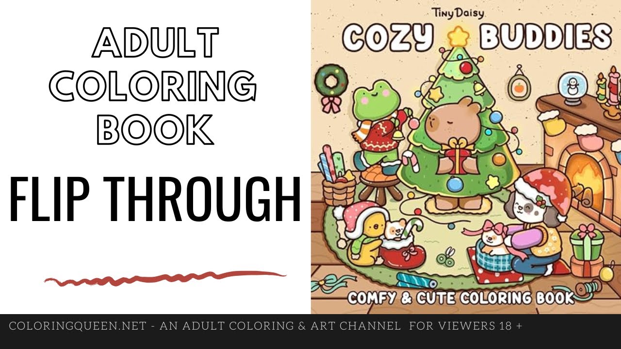 Cozy Buddies - Comfy and Cute Coloring Book Flip Through | Tiny Daisy ...