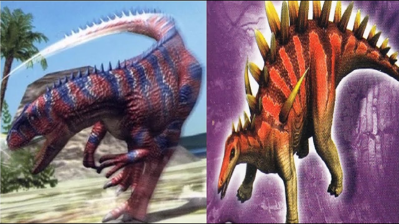 Dinosaur king Arcade Game - Battle Spectre (TuojiangosaurusX Allosaurus ...