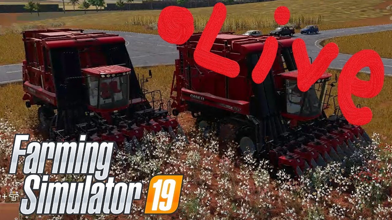 FS19 Durango Ep.9.5 Durango Cotton Harvest Live - YouTube