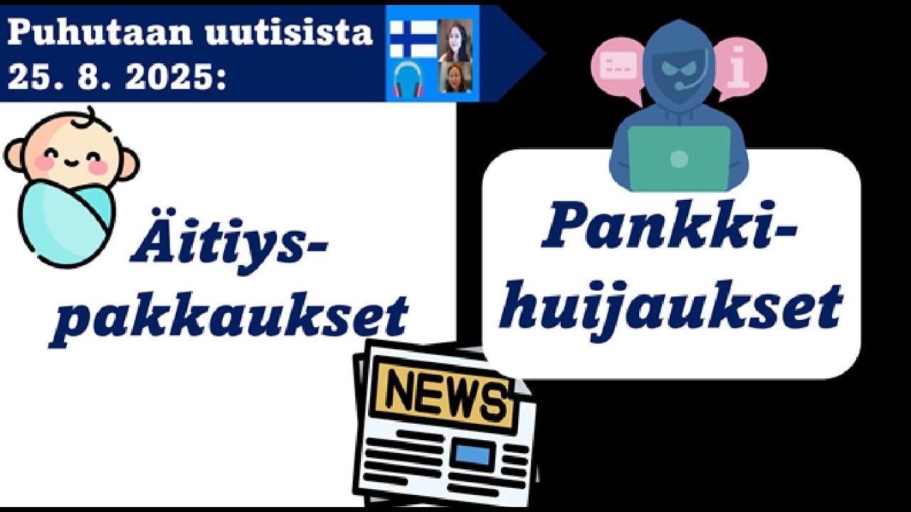 Puhutaan uutisista 25.8.2025 | Learn Finnish by watching news | Get ...