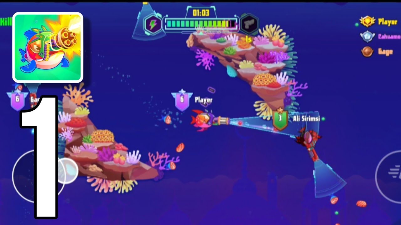 Fish & Gun: Hungry Fish Game - Gameplay Part 1 ( Android, Ios) - YouTube