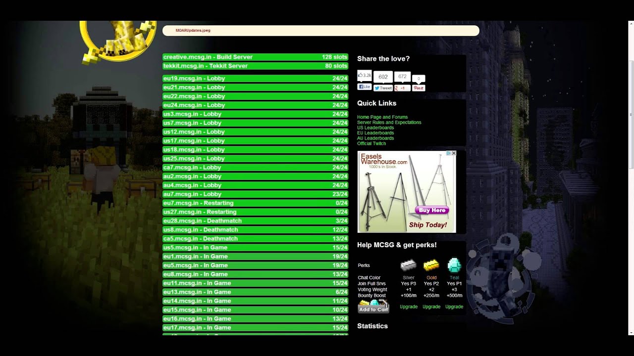 MCSG - How to join a server (and other basics) - YouTube