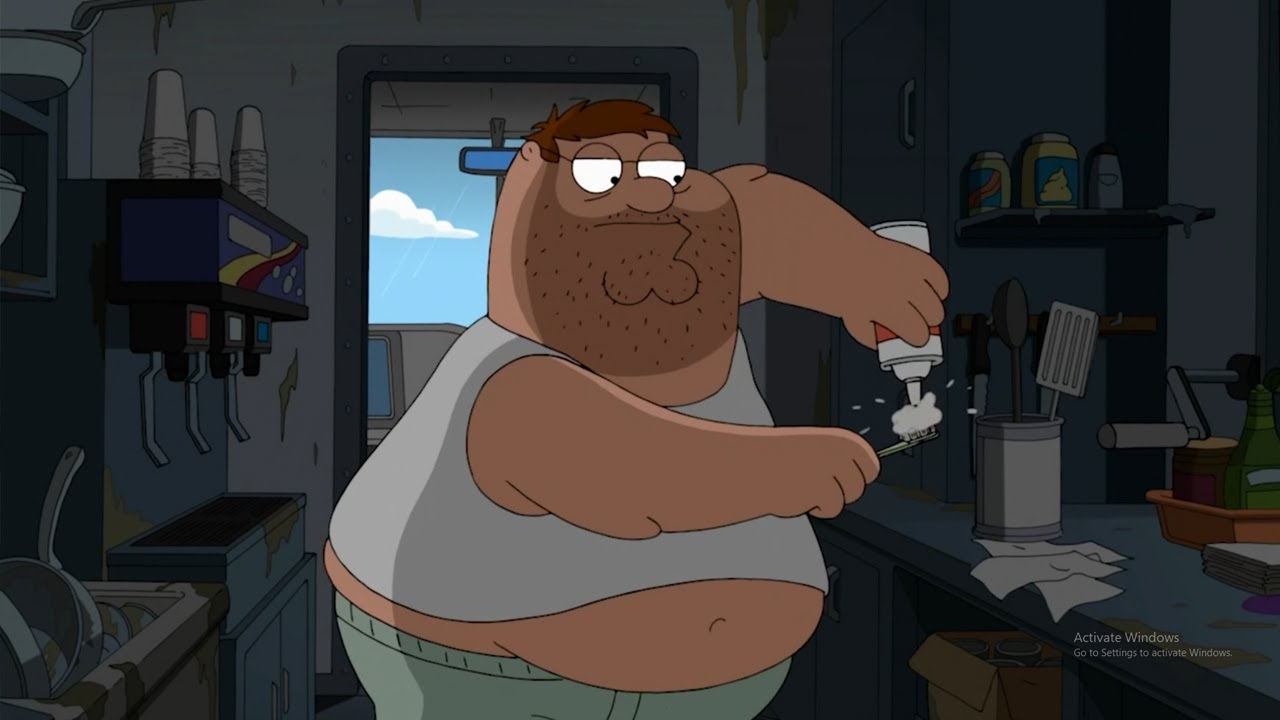 Family Guy S15E16 Saturated Fat Guy - Peter's life in the truck - YouTube