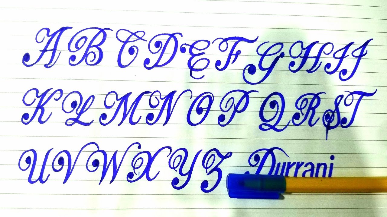 how to write stylish alphabets writting - stylish alphabets.... how to ...