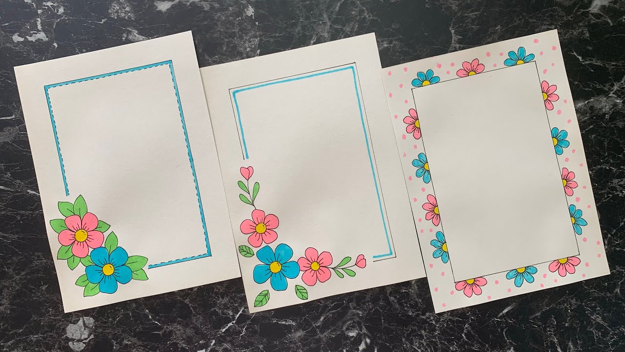 3 Border Designs/Border Designs for Project/Project File Decoration ...