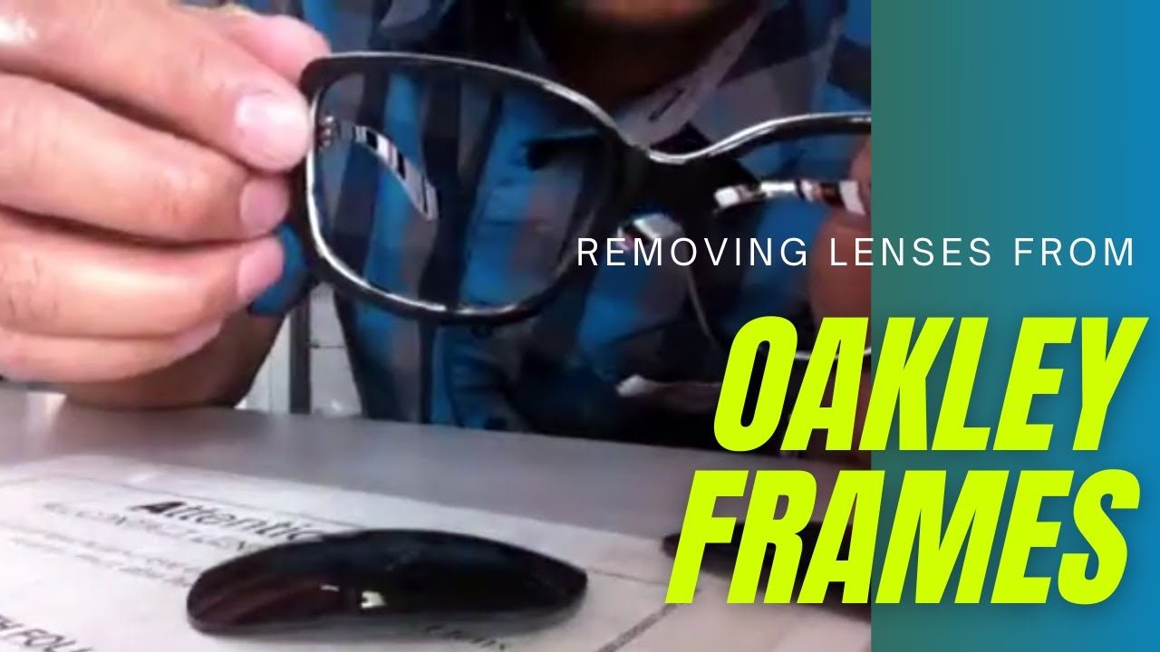How to pop-out the Oakley lens from its frame || sunglasses - YouTube