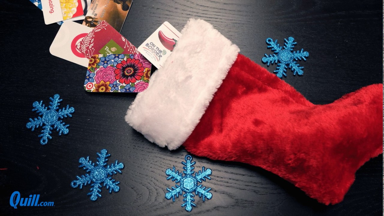 Gift Card Stocking for office gifts - YouTube