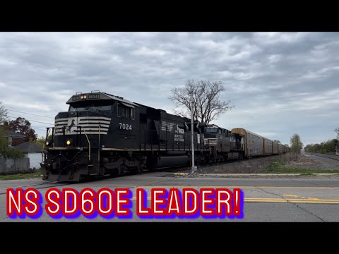 NS 7024 Leads NS 11E North Past Ford Ave. in Wyandotte, MI on 5/6/23 - YouTube