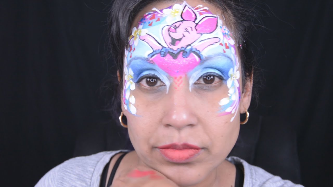 Piglet Face Painting Makeup - YouTube
