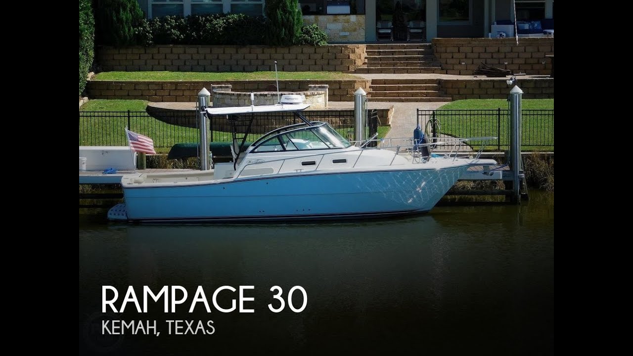 [SOLD] Used 2005 Rampage 30 Walkaround in Kemah, Texas - YouTube