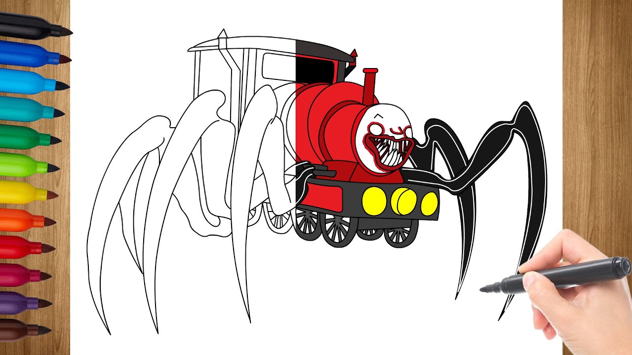 How To Draw CHOO CHOO CHARLES - YouTube