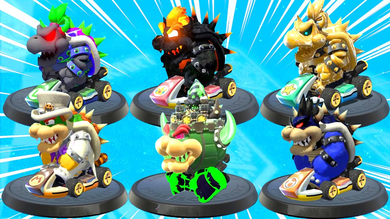 All Bowser Characters in Mario Kart 8 Deluxe (+ Booster Course Pass ...