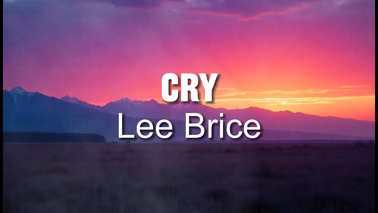 Lee Brice - Cry - COVER REMIX - YouTube