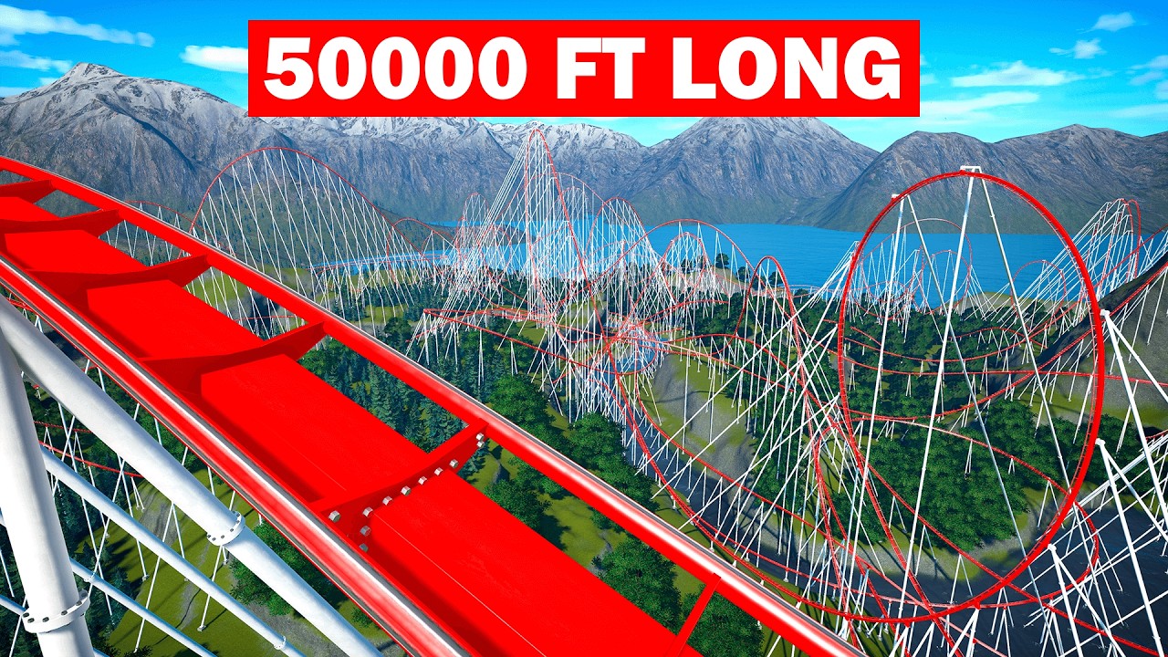 50000 FT Long Roller Coaster – Planet Coaster - YouTube