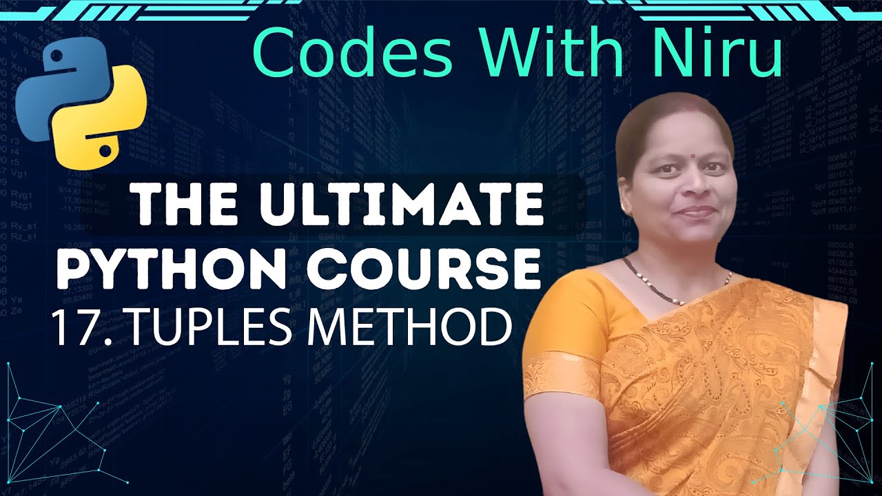 🚀 Tuple Methods In Python Explained Python For Beginners Youtube 2065