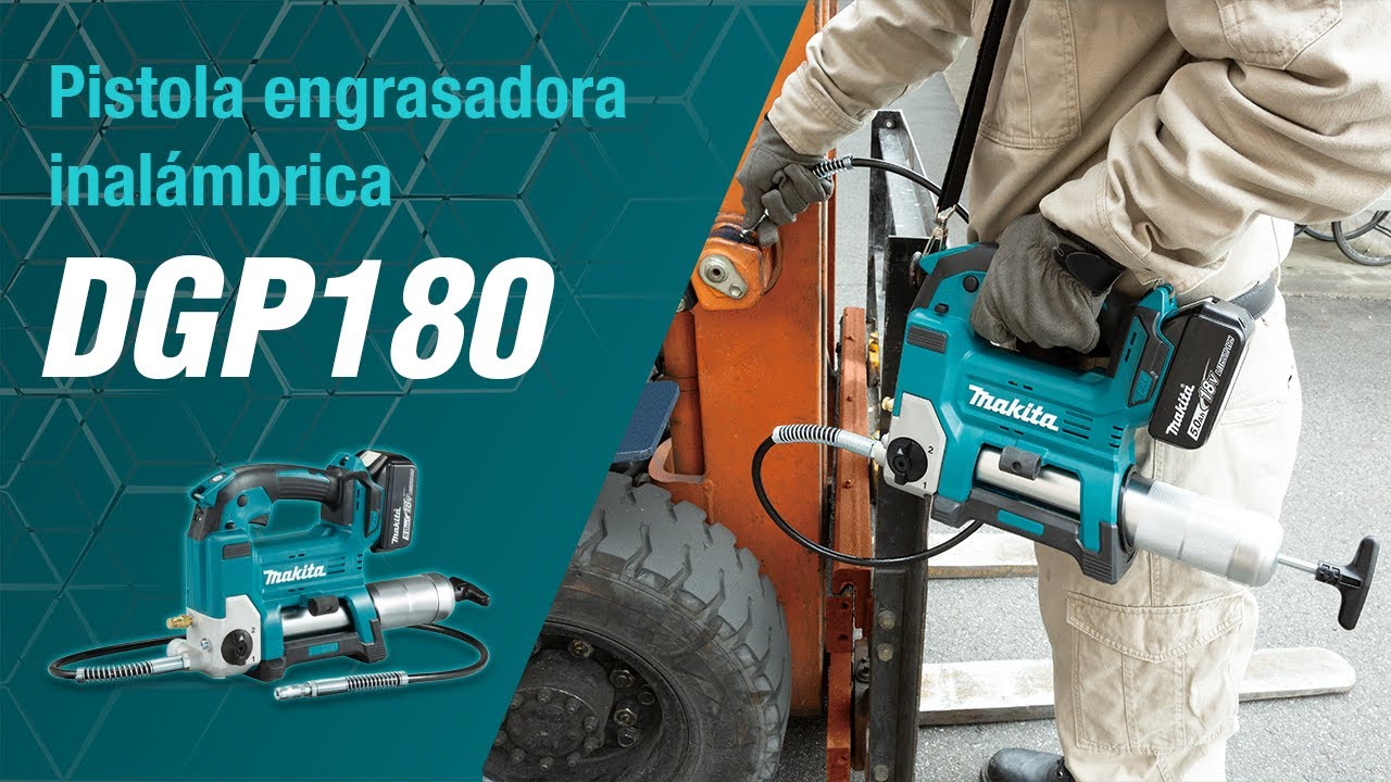 Pistola Engrasadora Inalámbrica Makita DGP180 - YouTube