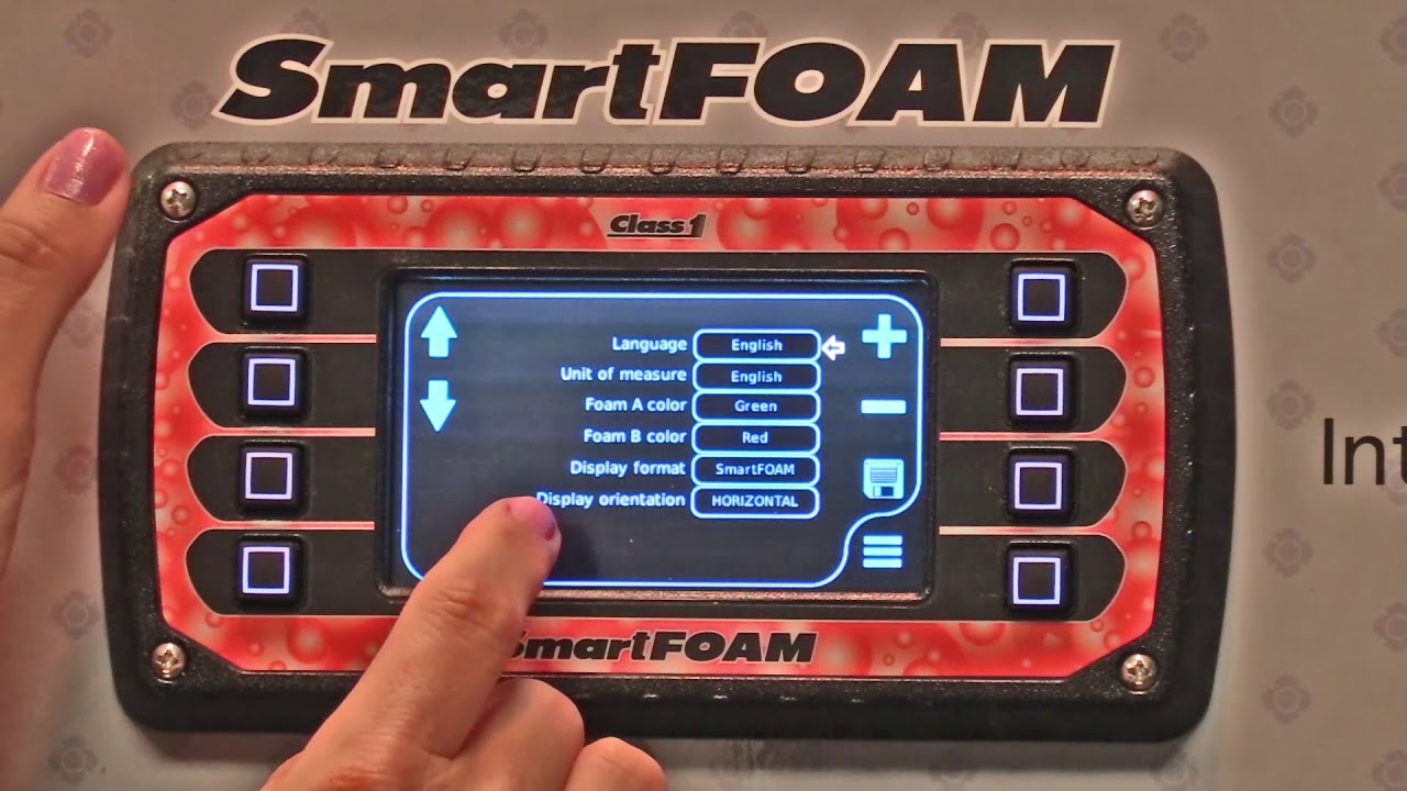 Class1 SmartFOAM, Changing the display format - Hale Product Foam ...