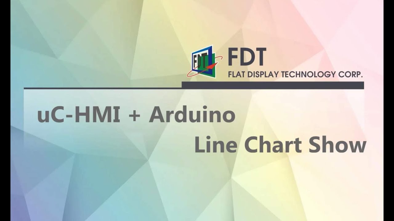 uC HMI+Arduino line chart show - YouTube