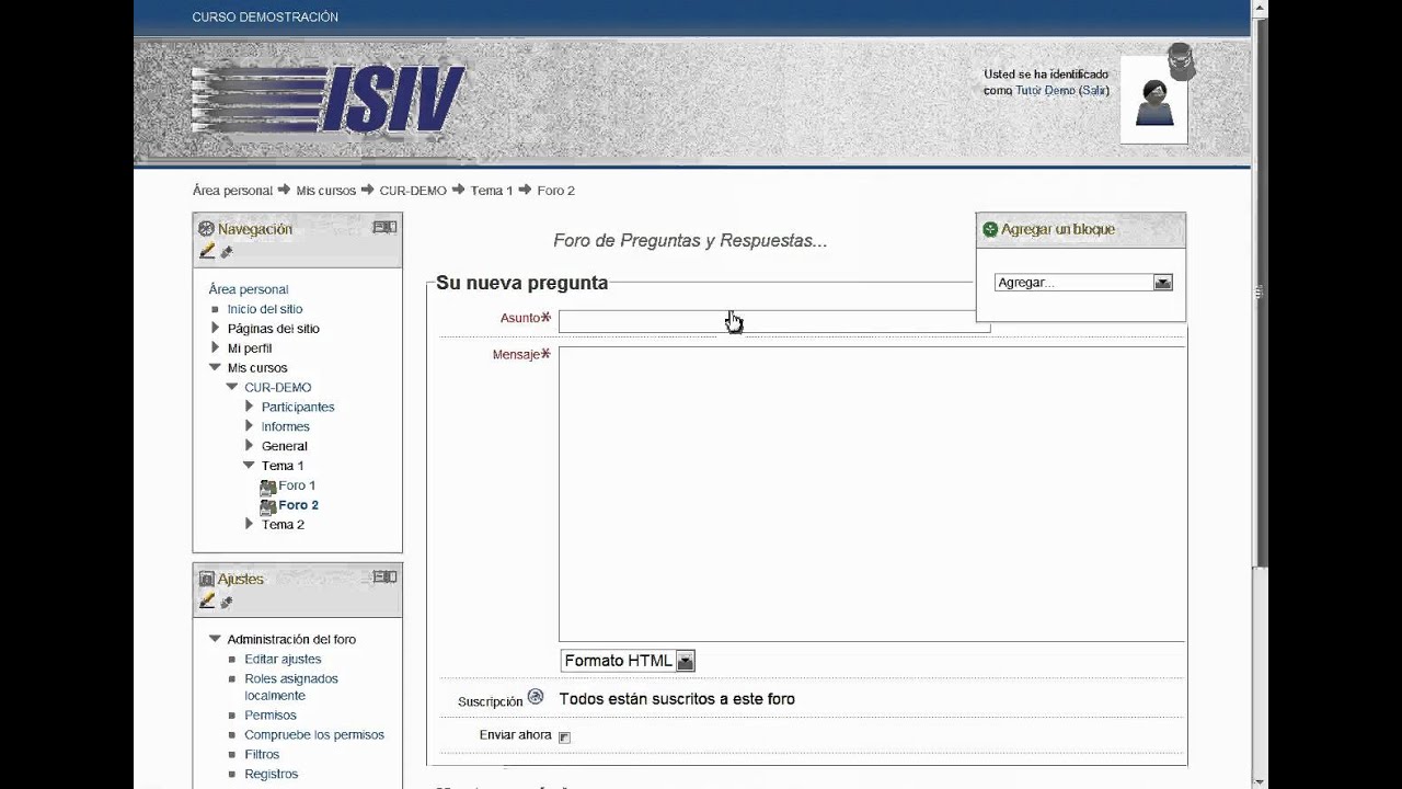 Foro Preguntas y Respuestas - Aula Virtual Instituto ISIV - YouTube