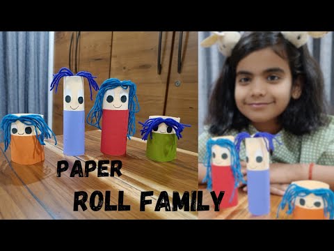 Paper Roll Family | Paper Art - YouTube