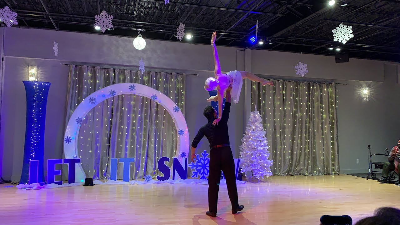 Eric Luna and Georgia Ambariam at Luna Ballroom Destin Christmas Show ...