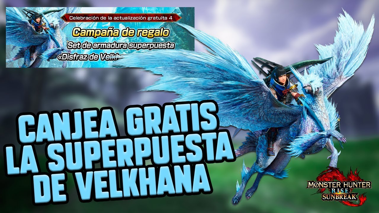 Así puedes recibir gratis la superpuesta de Velkhana | MH Rise Sunbreak ...