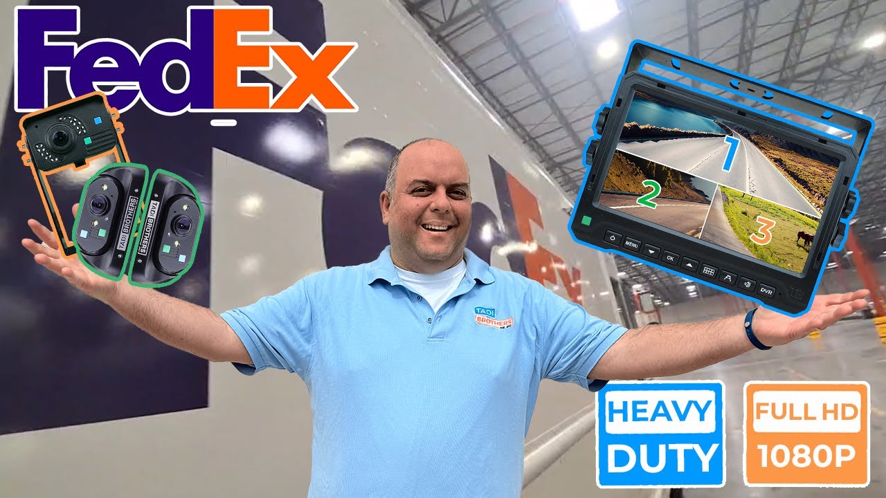 🚛 Built for FedEx Trucks: 1080P 3-Camera Rear-View System with Sensors ...