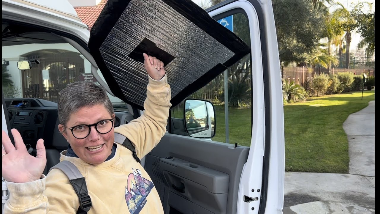 DIY INSULATED WINDOW COVERS FOR YOUR VAN/CAR/RV. CHEAP & EASY! VAN LIFE ...