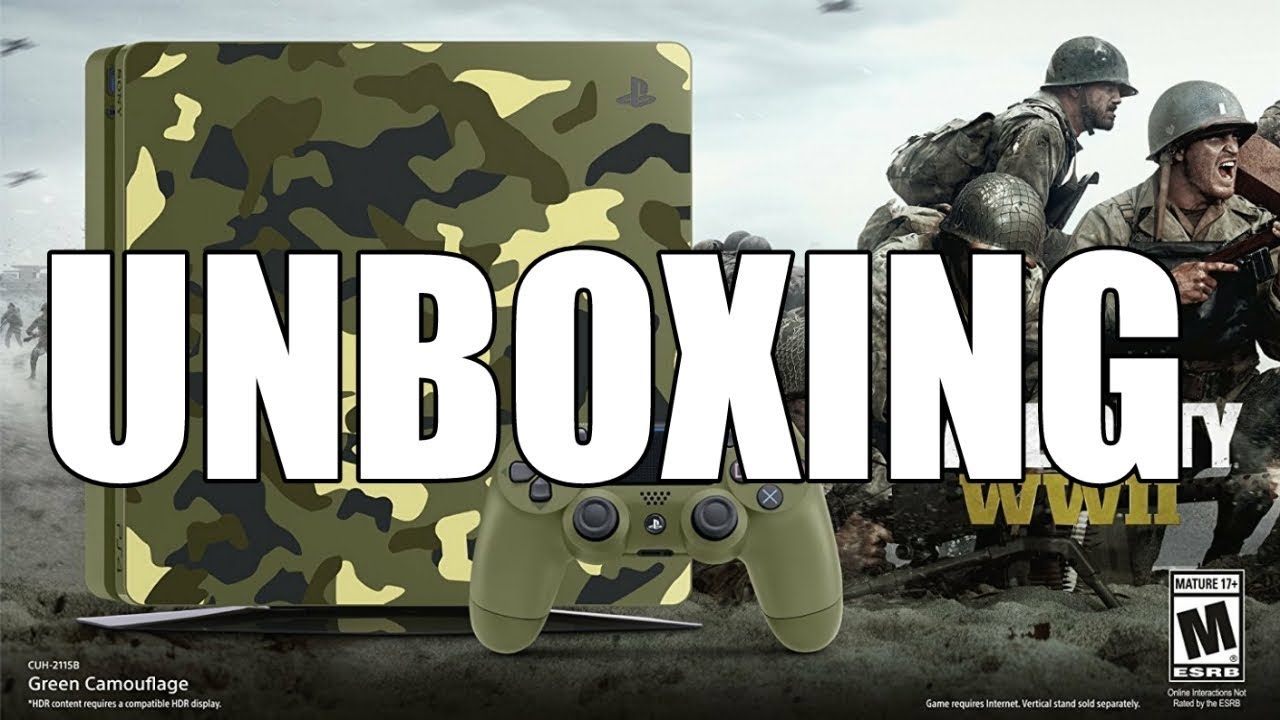 Call Of Duty WW2 Limited Edition PlayStation 4 slim 1TB | Unboxing ...