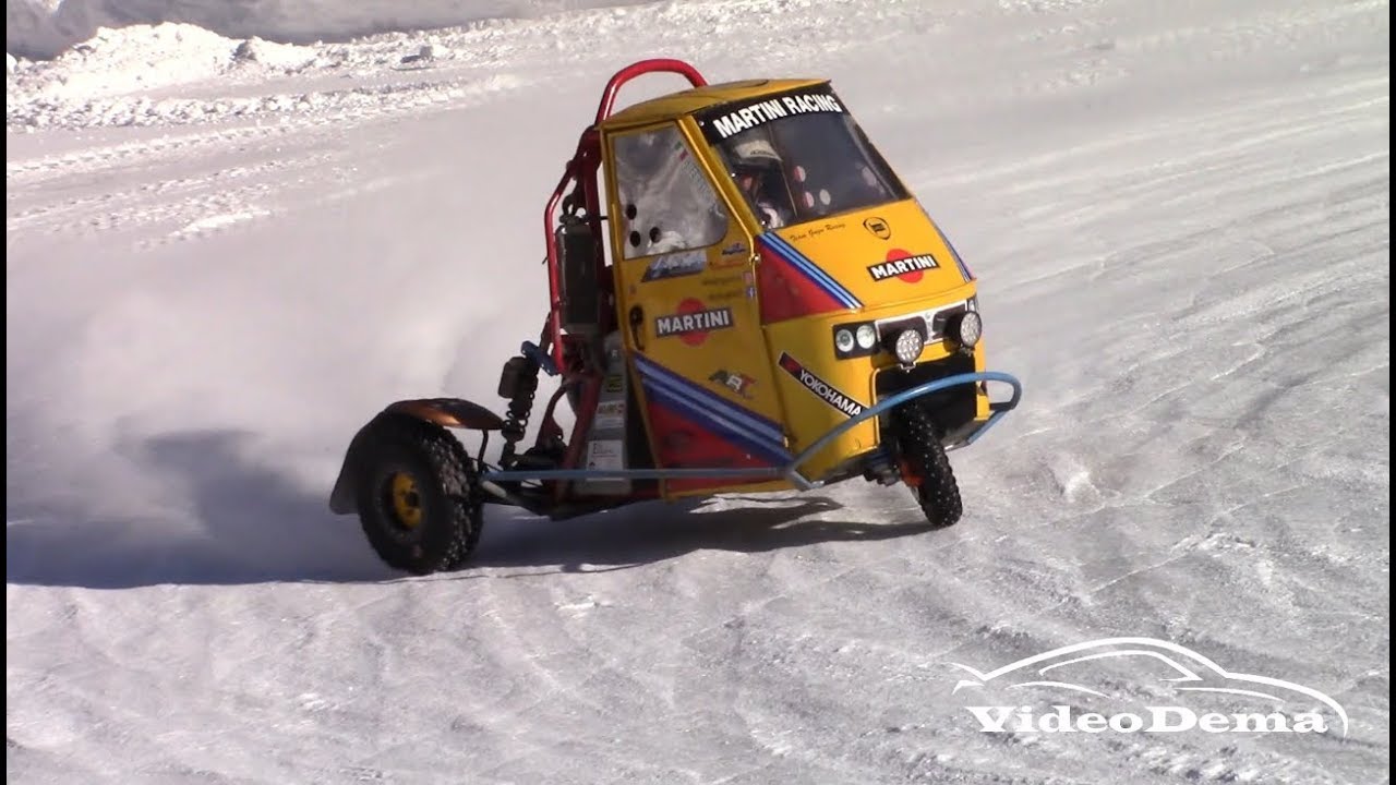 Ape Cross Proto su NEVE - The Ice Challenge Livigno 2020 - YouTube