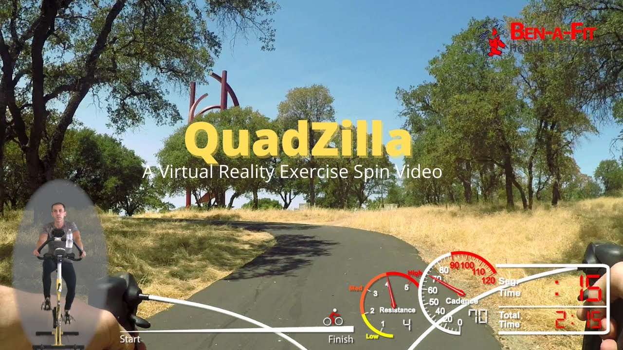 Virtual Reality Spin Workout - (QuadZilla) Stunning full length Home ...