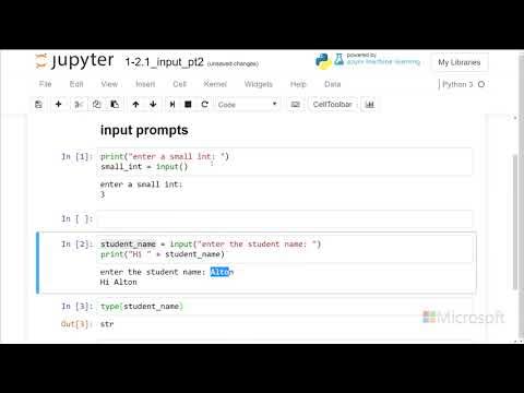 input prompts - Introduction to Python: Absolute Beginner Module 1 Video 16 - YouTube
