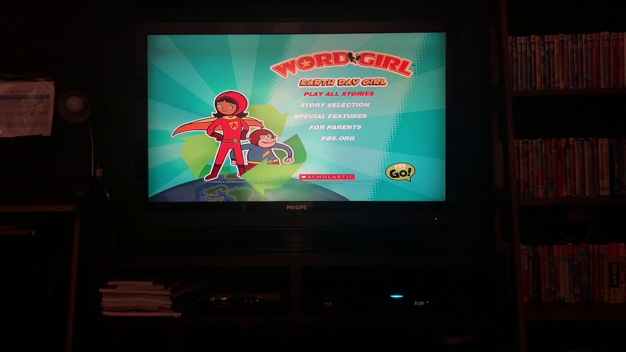 Wordgirl earth day girl 2010 DVD menu walkthrough - YouTube