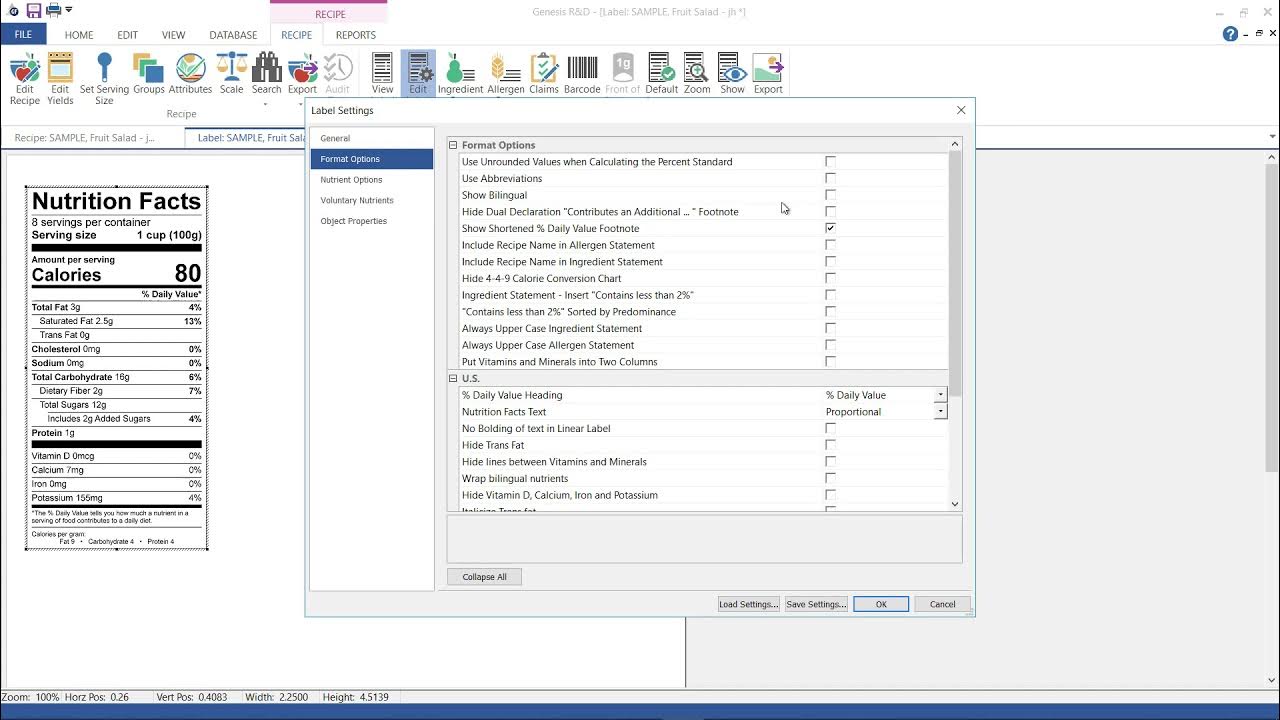 Creating a US Bilingual Nutrition Facts Label - YouTube