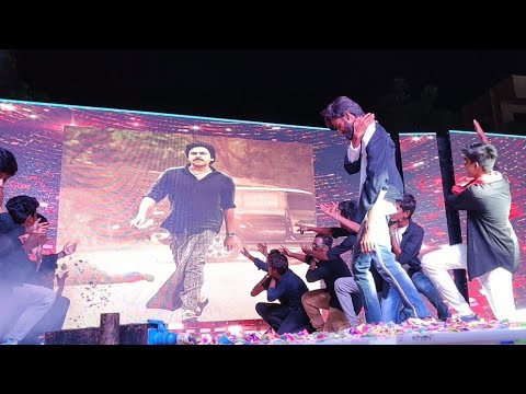 PSPK Pawan Kalyan DieHeart fan Vinod dance performance SVPCET 2k22 ...