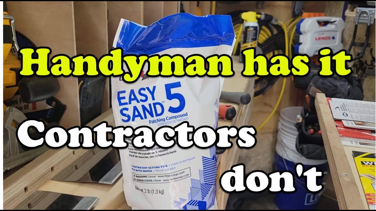 Handyman materials differ from Contractor materials (drywall stuff ...