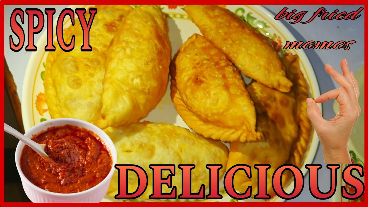 BIG FRY MOMO (SEPHALI) WITH SPICY ACHAR😋 BUFF KIMA FRY. - YouTube