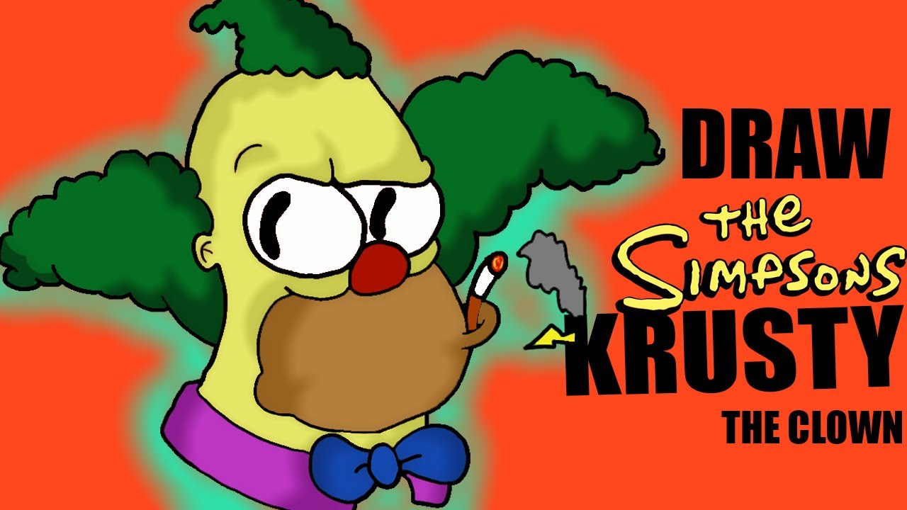 Draw Krusty The Clown | The Simpsons - YouTube