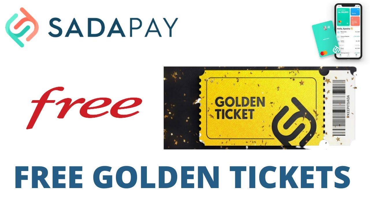 Sadapay golden ticket | Sada pay free atm card | Sada pay free account ...