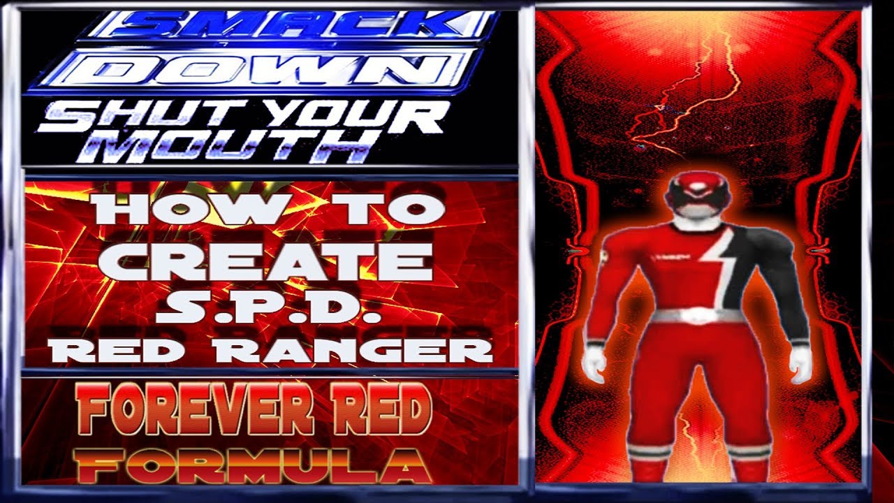 How to Create SPD Red Ranger (SmackDown!: Shut Your Mouth) - YouTube