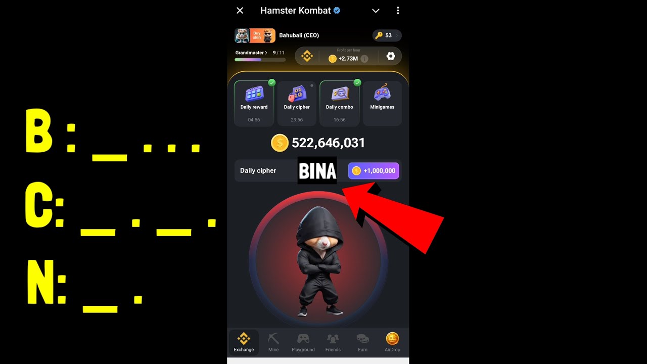 Hamster Kombat Daily Cipher code 18 September Hamster Kombat Morse ...