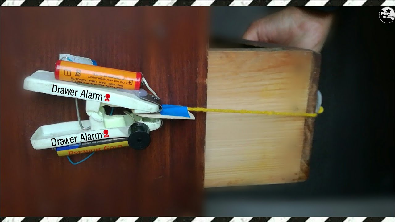 HOW TO MAKE A SECURITY ALARM FOR DRAWER - YouTube