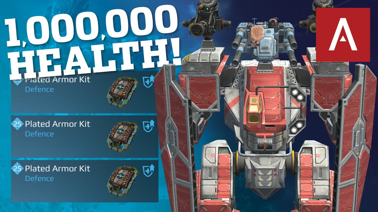 War Robots - Arthur Titan With All Max Defence Modules Boosts Health To ...