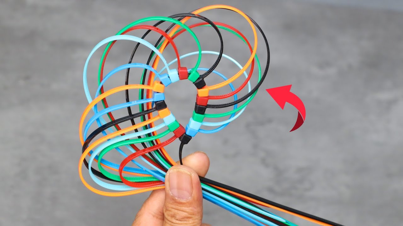 12 Amazing Ingenious Cable Ties Hacks To Simplify Everyday Life - YouTube