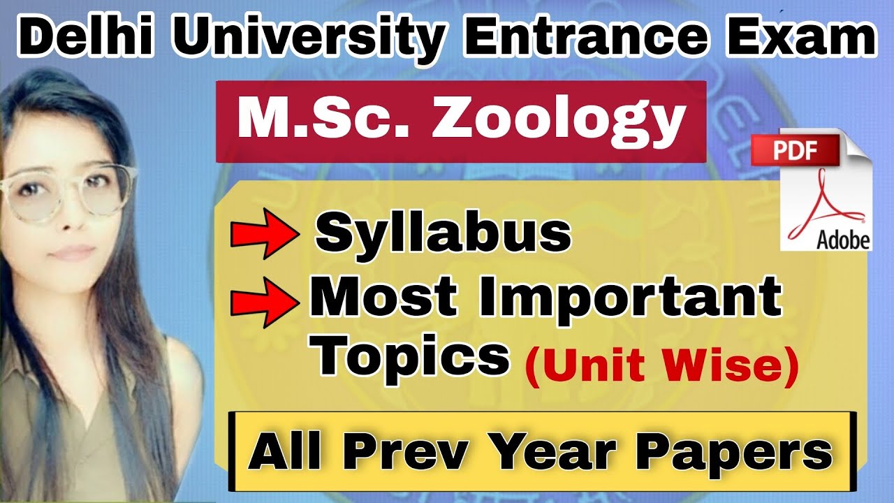 DU MSc Zoology Entrance Exam Syllabus 2021 dusyllabus du-msc-zoology-entrance-exam-syllabus-2021-dusyllabus