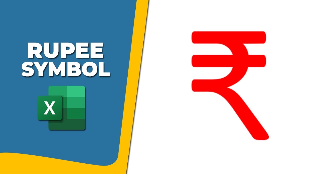 How to put rupee symbol in excel windows - YouTube