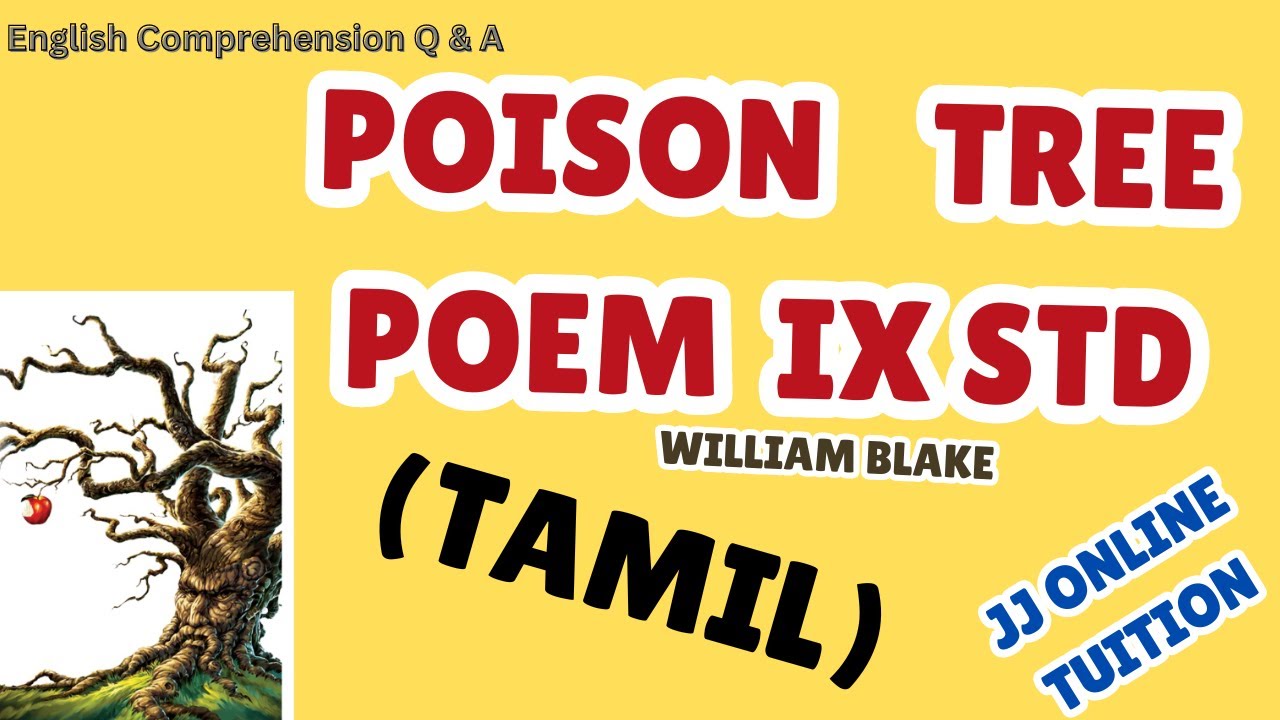 "Simplified Analysis of A Poison Tree #9thclass English #tnpsc Prep ...