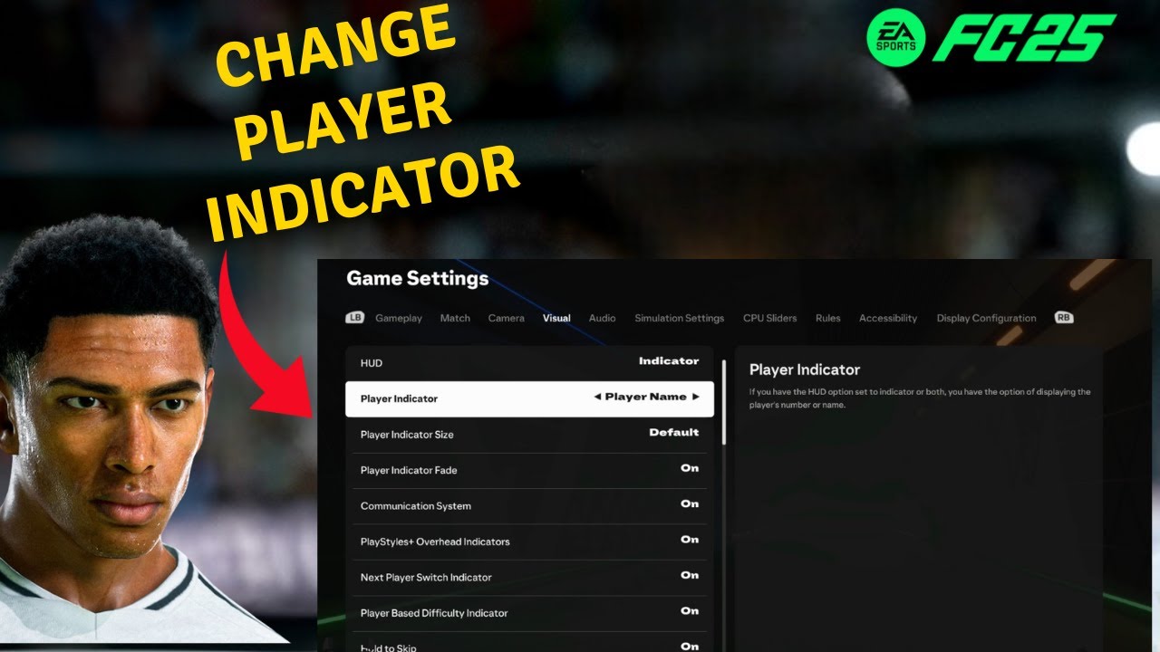 FC 25 How to Change Player Indicator - YouTube