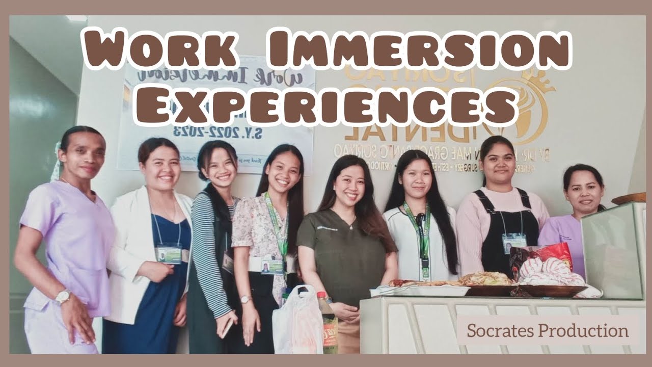 Our Experiences During Work Immersion Proper (ft. 12-Socrates) l Gwen ...