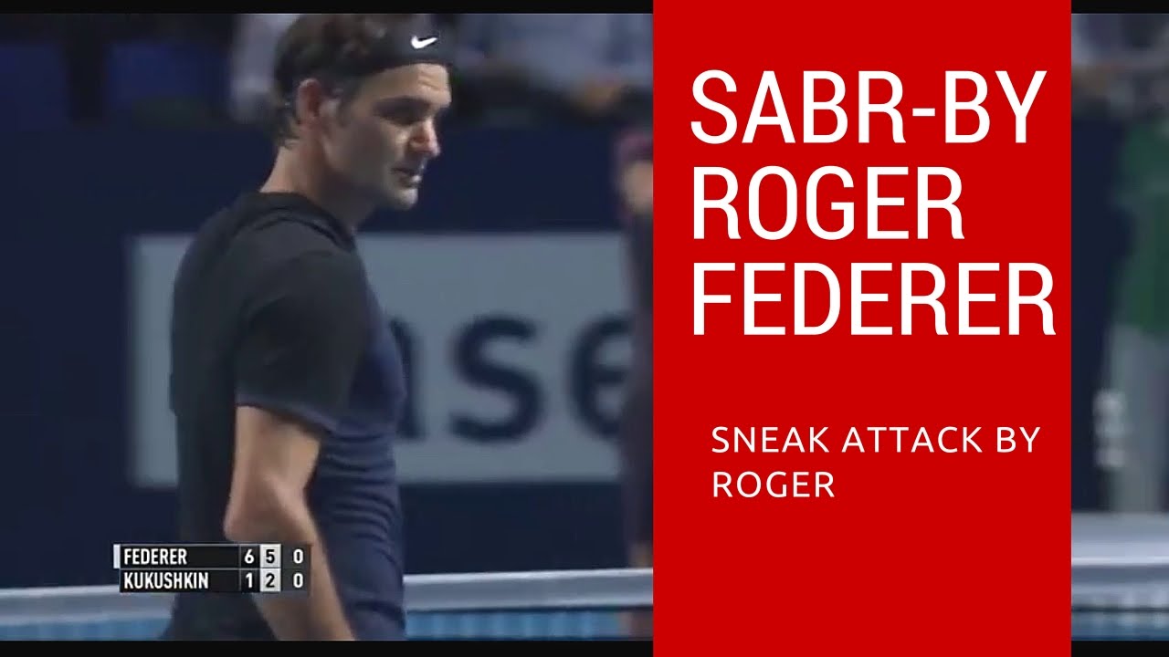 Roger Federer does a SABR | SABR by Roger Federer - YouTube